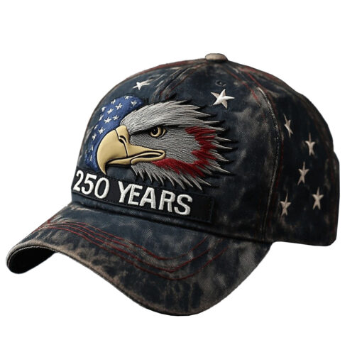 Bald Eagle 250Th Anniversary Hat American Flag Baseball Cap – Curvy Glams