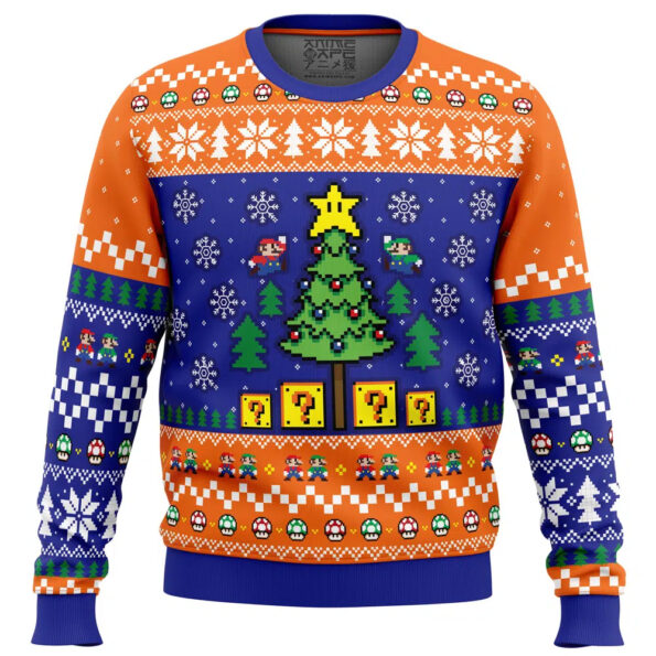 Bros Christmas Mario Bros Ugly Christmas Sweater - Curvy Glams