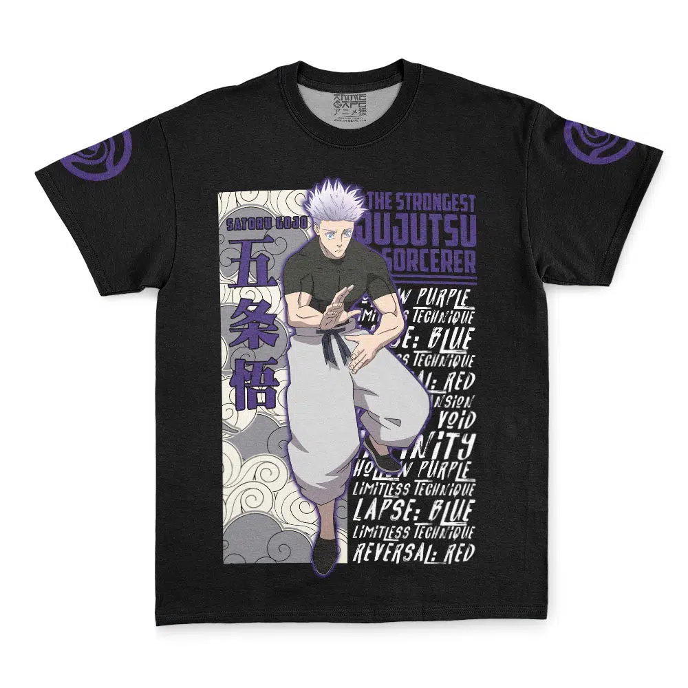 Gojo-Satoru-The-Strongest-Jujutsu-Kaisen_Streetwear-T-Shirt-FRONT.webp ...