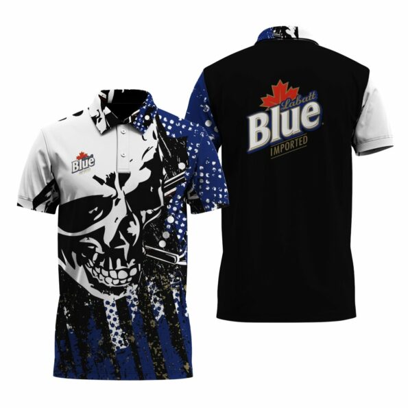 Labatt Blue Skull Legend Polo Shirt – Curvy Glams