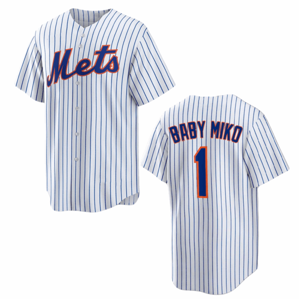 2025 New York Mets Baby Miko Baseball Jersey – Curvy Glams