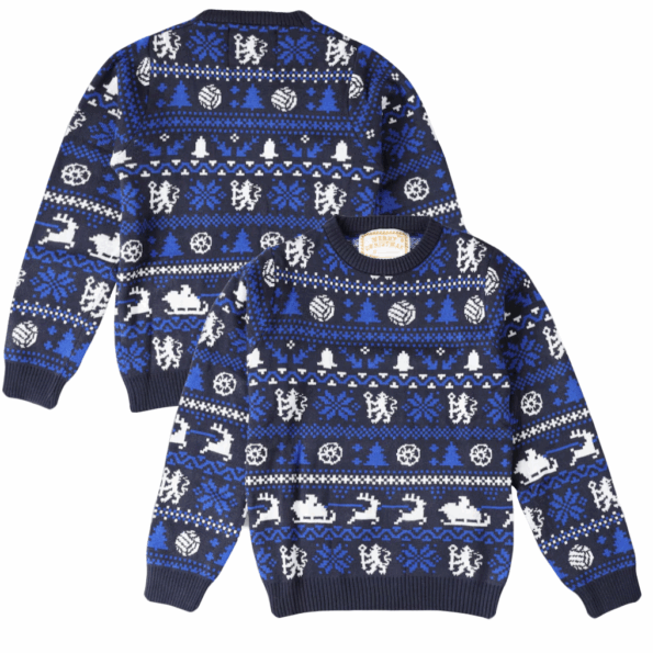 Chelsea FC Christmas Ugly Sweater - Curvy Glams