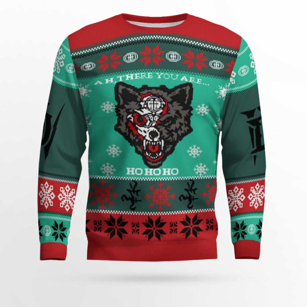 Diablo IV Mephisto Bloodied Wolf Holiday Ugly Sweater 2025 – Curvy Glams