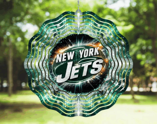 Jets Football Wind Spinner – Curvy Glams