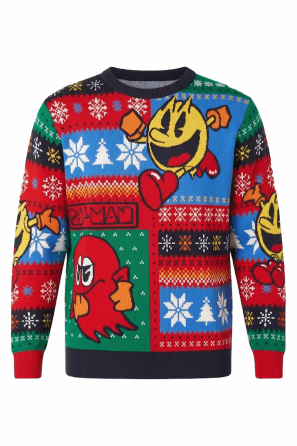 PAC-MAN Ugly Christmas Sweater 2025 – Curvy Glams