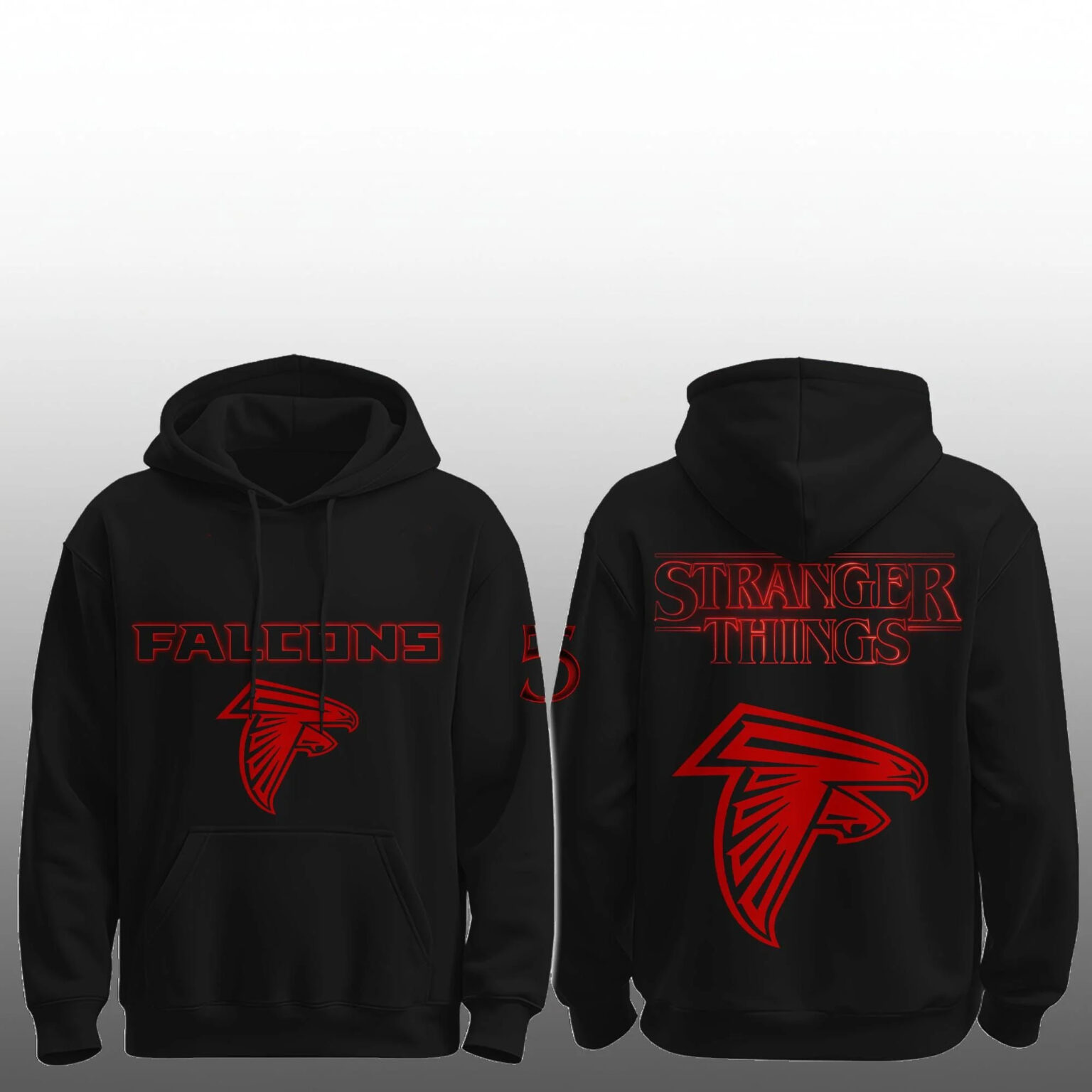 Atlanta Falcons Stranger Things 5 Hoodie – Curvy Glams