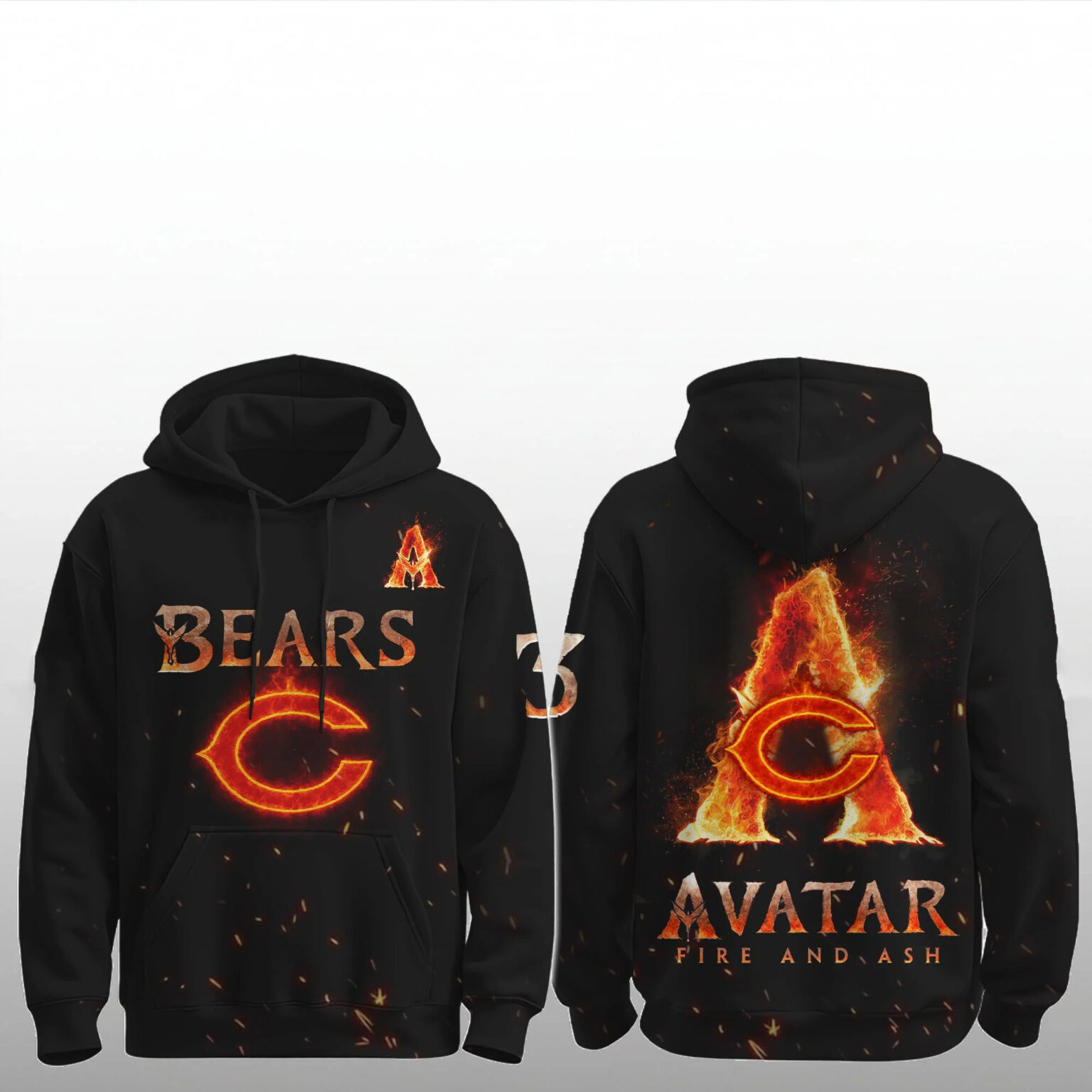Chicago Bears Avatar 3 Fire and Ash Hoodie – Curvy Glams