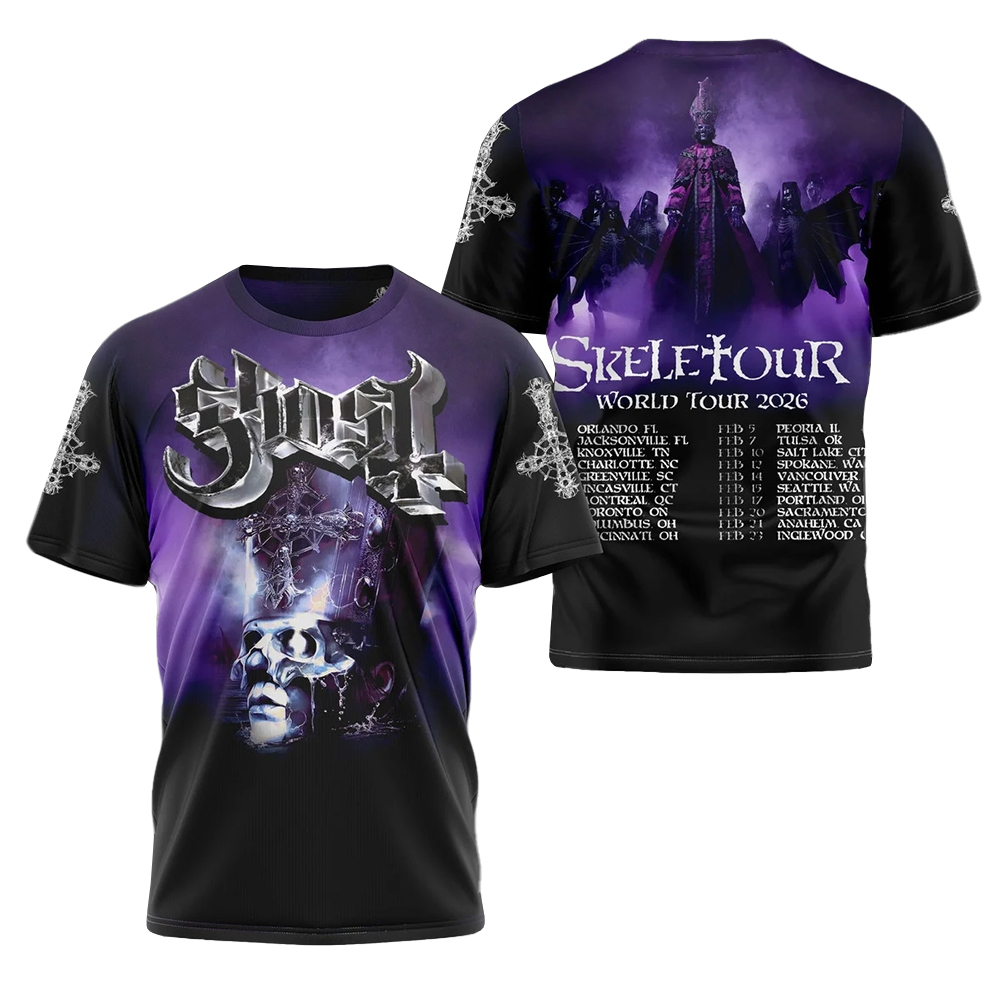 Ghost World Tour 2026 Graphic T-Shirt – Curvy Glams