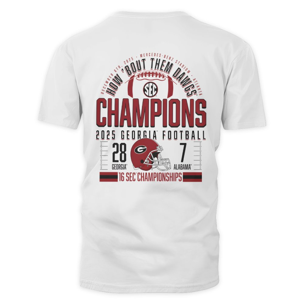 Natural Georgia Bulldogs 2025 SEC Football Champions Score V1 – Curvy Glams