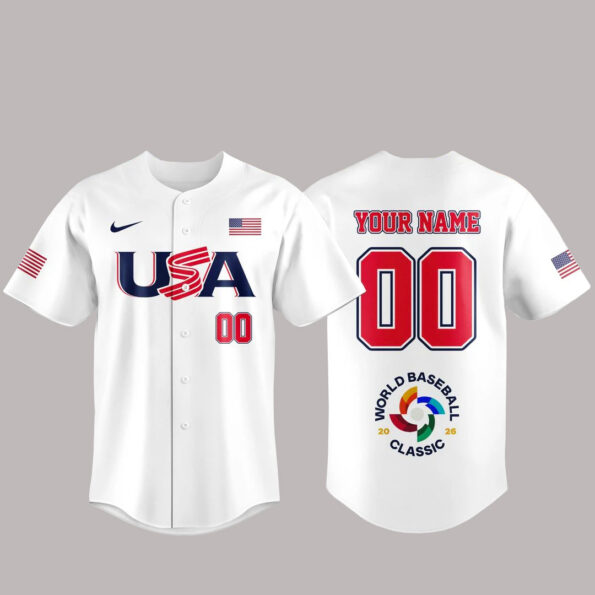 Custom Team USA 2026 World Baseball Classic Baseball Jersey – Curvy Glams