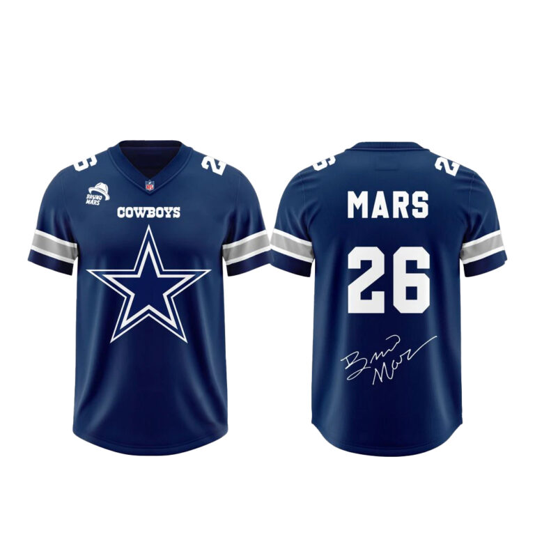 Dallas Cowboys x Bruno Mars The Romantic Tour 2026 Football Jersey ...