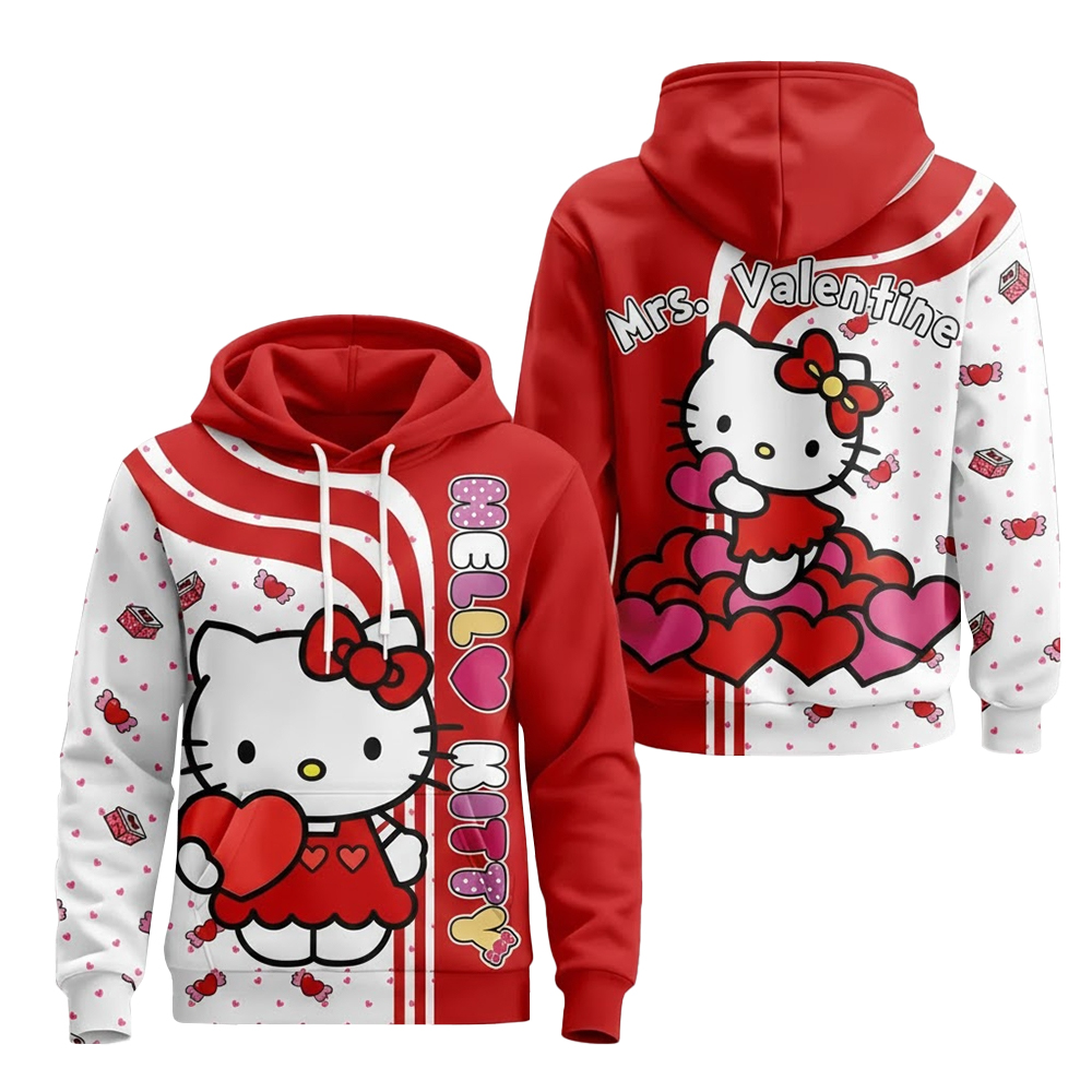 Hello Kitty Mrs Valentine Hoodie 2026 - Curvy Glams