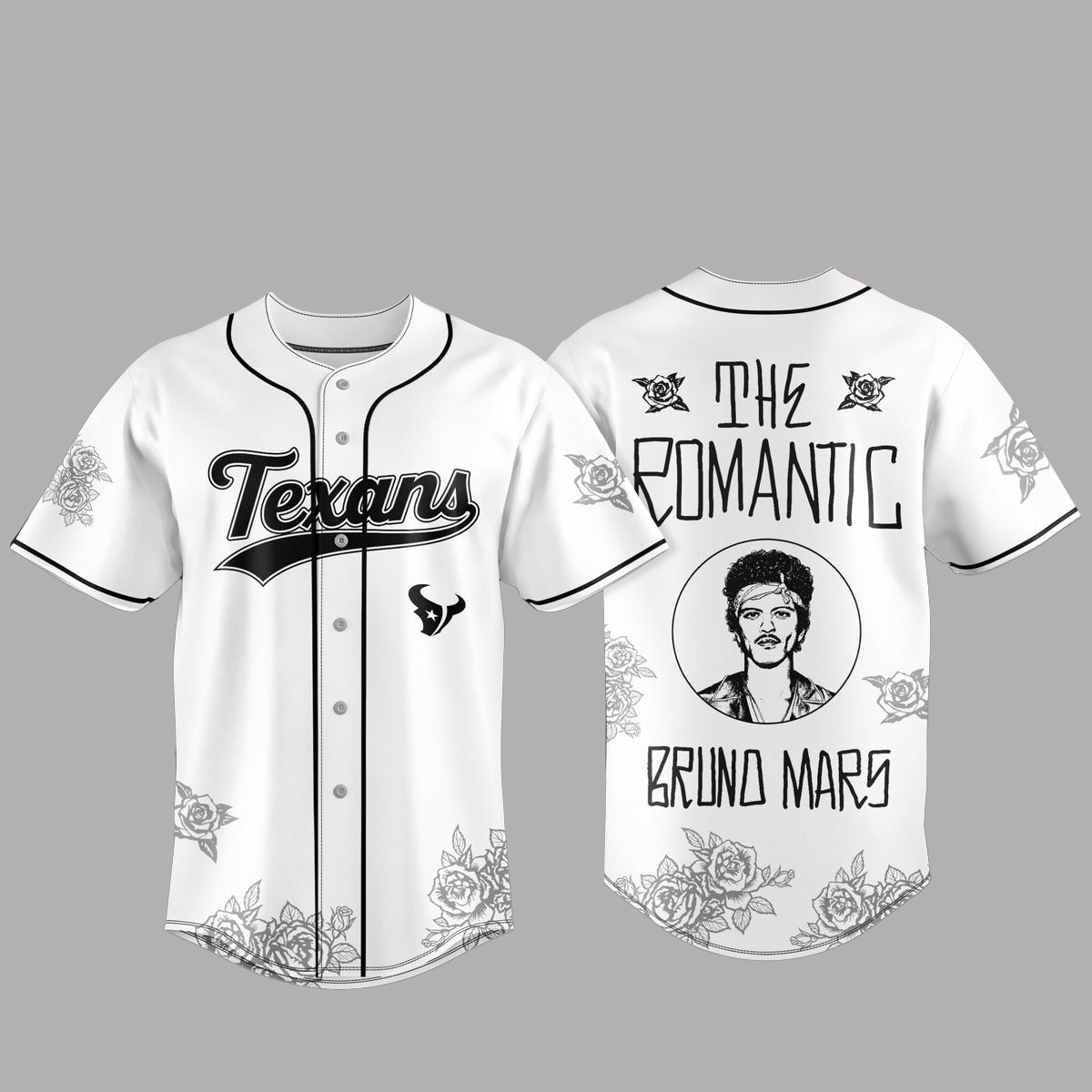 San Francisco 49ers x Bruno Mars The Romantic Tour Baseball Jersey ...